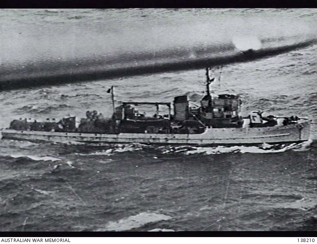 AT SEA. 1944-05. AN ATTACK MADE BY AN AIRCRAFT OF NO. 455 SQUADRON ...