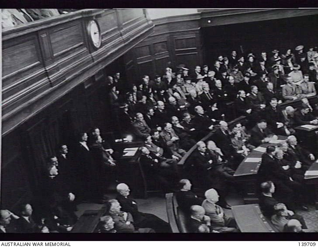 CANBERRA, ACT. 1943-09-24. THE CROWDED FLOOR OF THE HOUSE OF ...