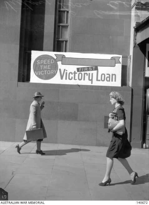 Melbourne, Vic. 1944-03-28. One of the many signs on display on public ...