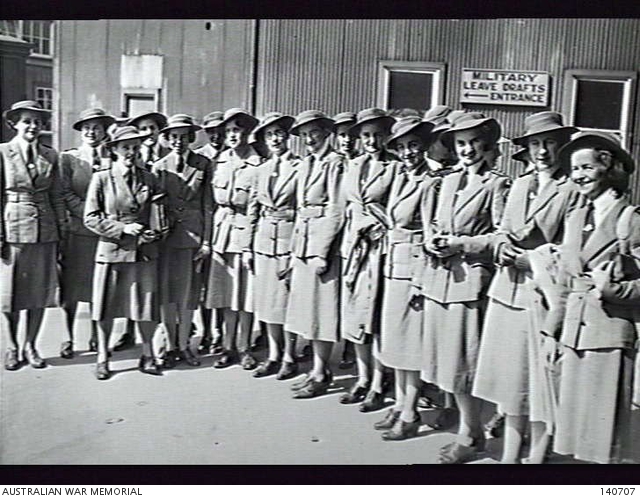 Melbourne, Vic. 1944-04-01. Members of the Australian Army Nursing ...