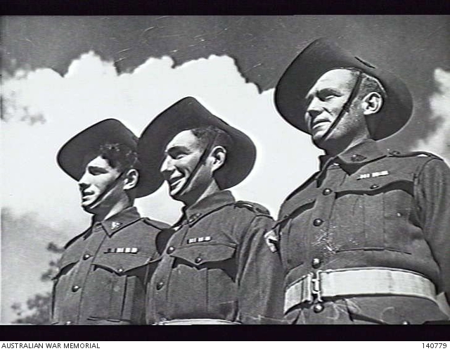 Melbourne, Vic. 1944-04-17. Members of the 7th Australian Division who ...