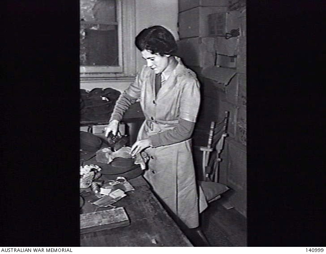 Melbourne, Vic. 1944-04-26. A member of the Australian Women's Army ...