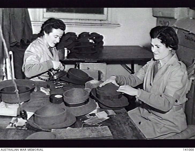 Melbourne, Vic. 1944-04-26. Two members of the Australian Women's Army ...