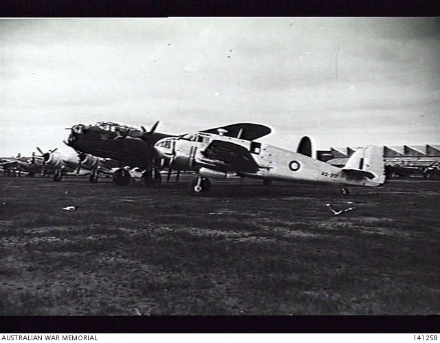 Point Cook, Vic. 1944-05-31. Aircraft lined up on the RAAF aerodrome ...