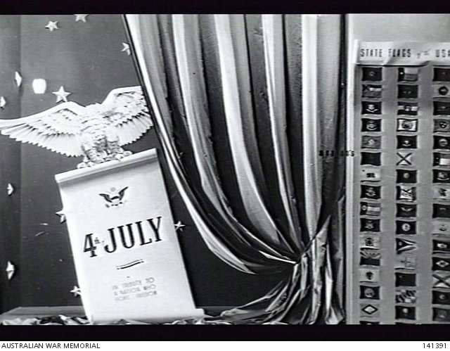 Melbourne, Vic. 1944-07-03. "4th July - In Tribute to a Nation who ...