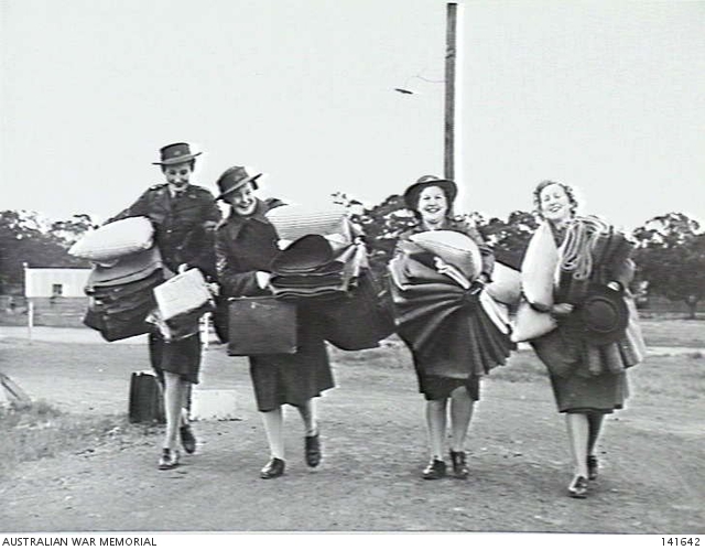 Melbourne, Vic. 1944-08-26. Members of the Australian Women's Army ...