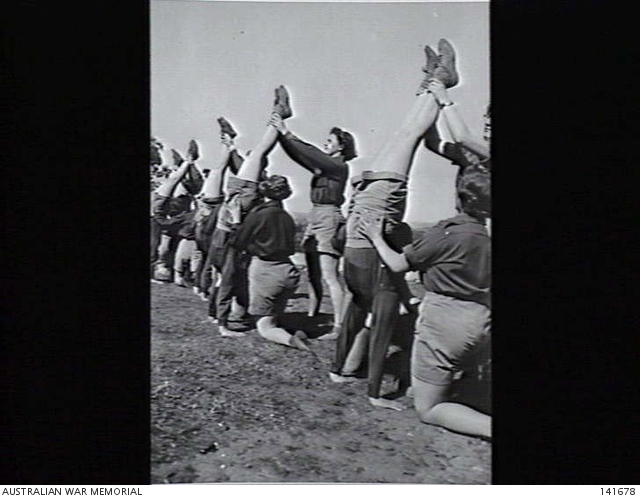 Darley, Vic. 1944-09-06. Trainee Physical Training Instructors drawn ...