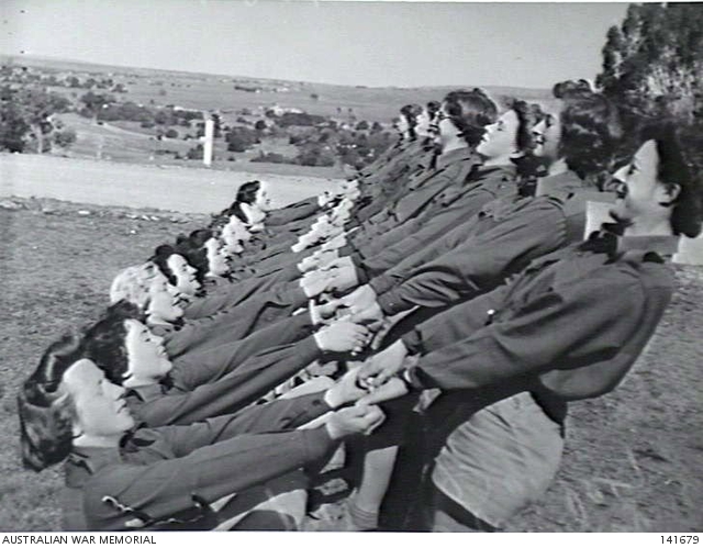 Darley, Vic. 1944-09-06. Trainee Physical Training Instructors drawn ...