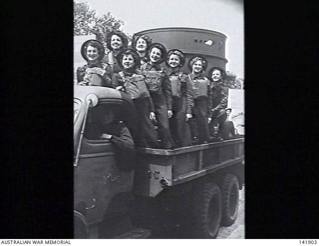 Melbourne, Vic. 1943-10-30. Members of the Australian Women's Army ...