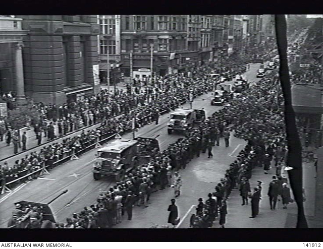 Melbourne, Vic. 1943-10-30. A section of the Miles of Munition Parade ...