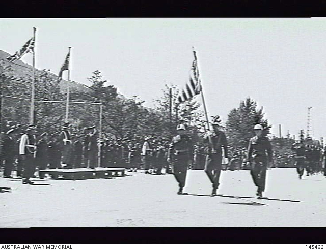 Kure, Japan. 1948-04-25. Members of the US Army Hiroshima Military ...