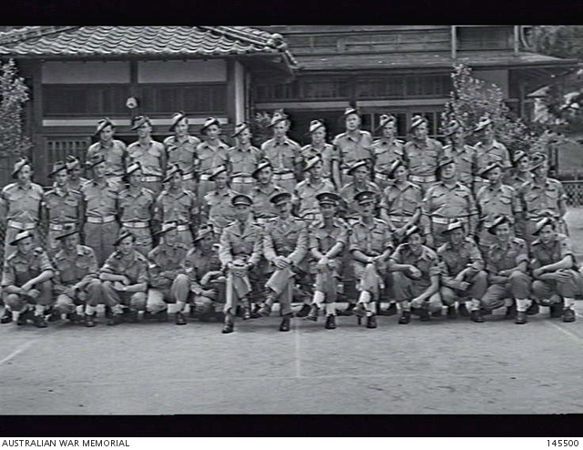 Karuga, Japan. 1948-06-02. Group portrait of members of the 6th ...