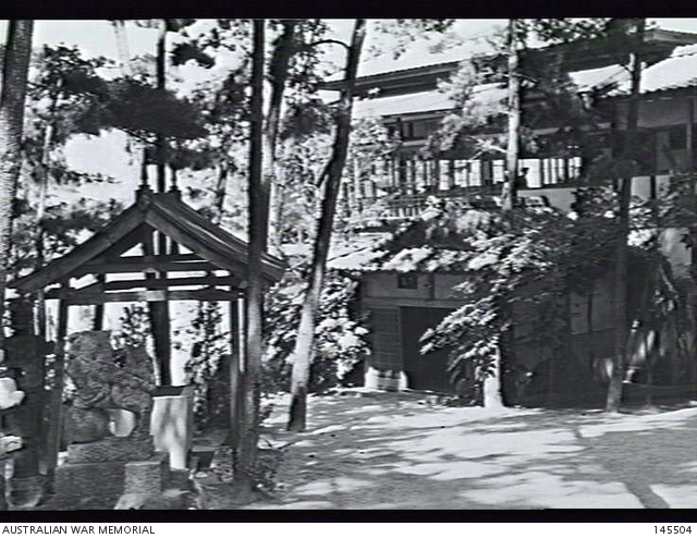 Karuga, Japan. 1948-06-02. Exterior side entrance to the 6 Australian ...