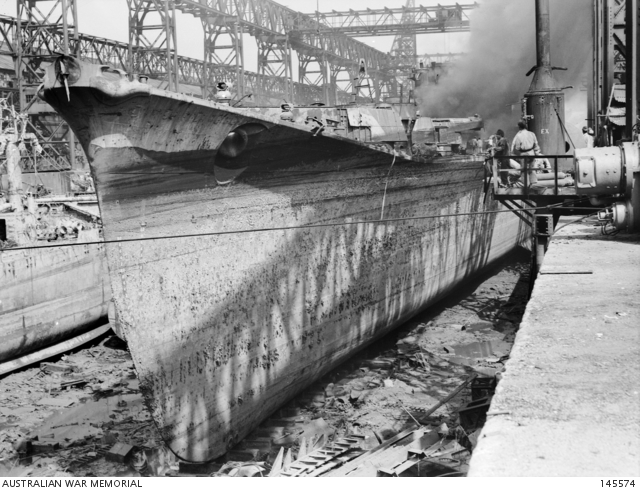 Kure, Japan. 1948-07-01. The former Japanese Navy ship Tone on fire in ...