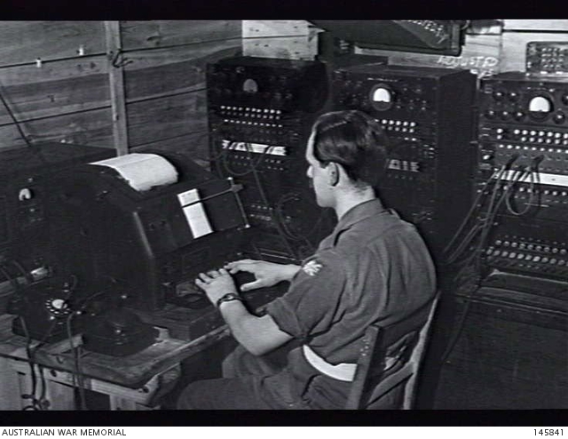 Kure, Japan. 1948-09-08. I90685211 Signaller Walker (Royal Signals ...