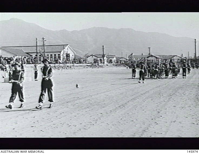 Hiro, Japan. 1948-11-22. Headquarters Company 34th Infantry Brigade ...