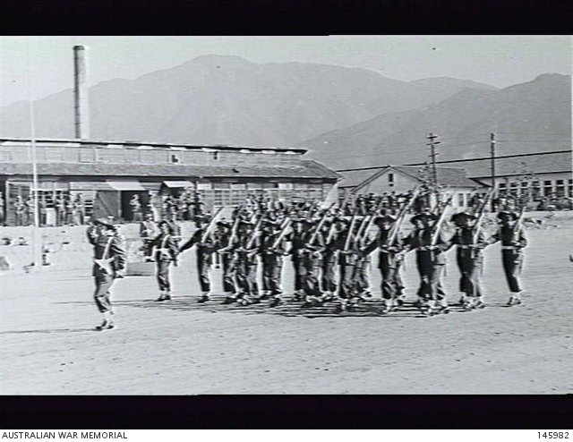 Hiro, Japan. 1948-11-22. Troops of 343, 345 and 348 Light Aid ...