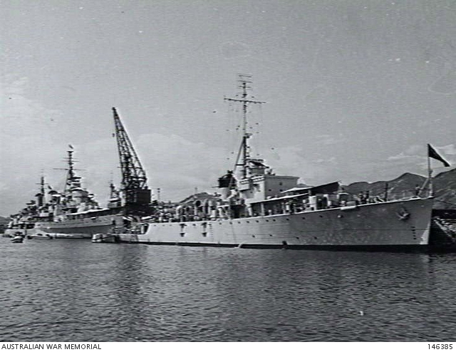 Kure, Japan. 1950-05-12. During visits of the Australian and Royal Navy ...