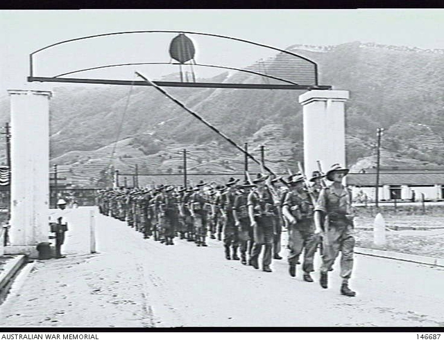 Hiro, Japan. 1950-09-07. 2/37607 Captain W. M. Stones leading "C ...