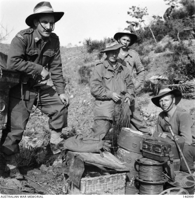 Pakchon, Korea. 1950-11-09. Signallers from Signals Platoon, 3rd ...