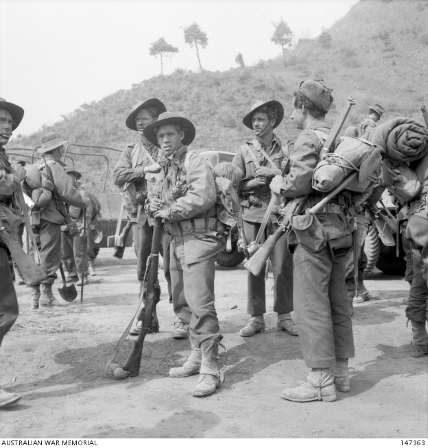 Korea. 1951-04-27. Members of the 3rd Battalion, The Royal Australian ...