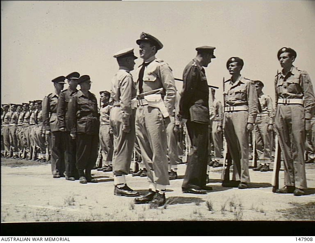 Kure, Japan. 1952-06-05. Brigadier R. H. Batten, In-Charge of ...