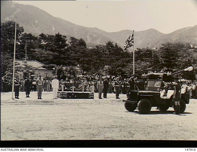 Kure, Japan. 1952-06-05. Brigadier R. H. Batten, In-Charge of ...