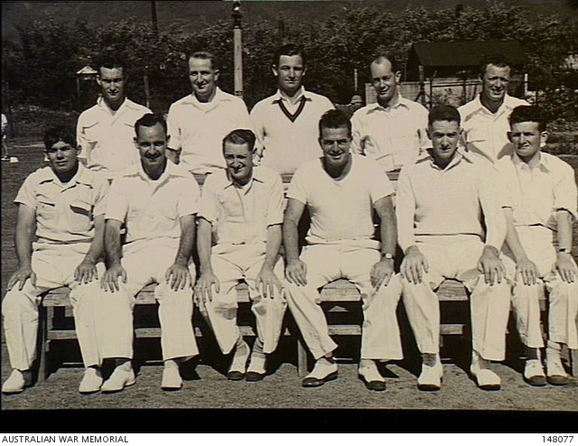 Kure, Japan. 1952-10-12. Group portrait of Headquarters Australian Army ...