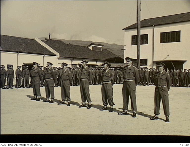 Hiro, Japan. 1952-10-28. Members of the Australian Forces who were ...
