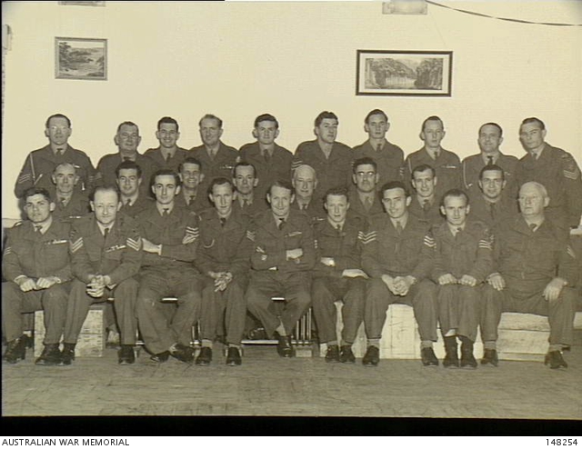 Hiro, Japan. 1952-12-21. Group portrait of members of Headquarters ...