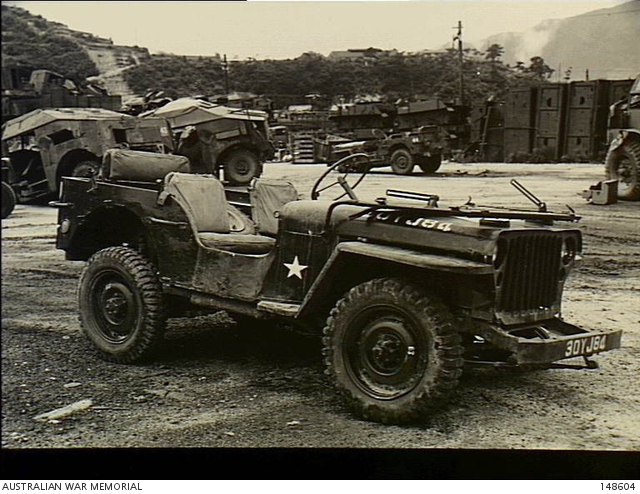 Hiro, Japan. 1953-09. Army motor vehicles are sent from Korea and Japan ...