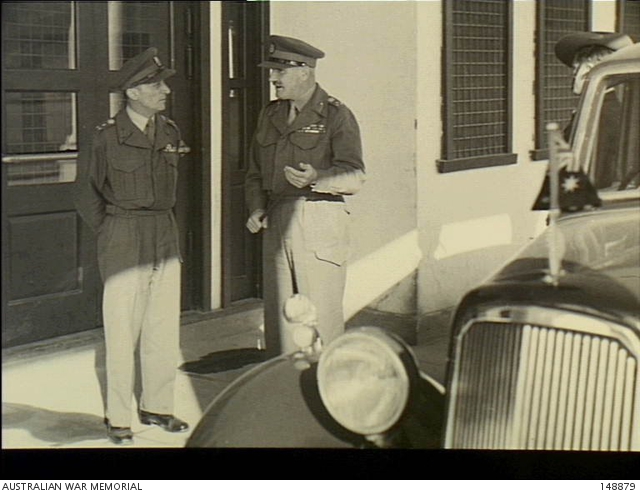Hiro, Japan. 1954-10-13. The Commander designate, Brigadier L. J ...