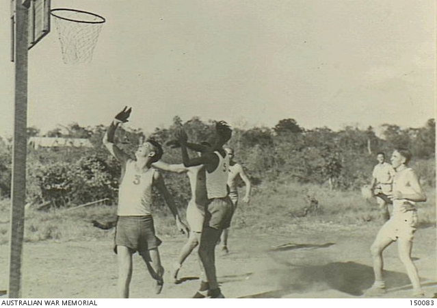Darwin NT. 1942. Basketball provides off duty recreation, relaxation ...