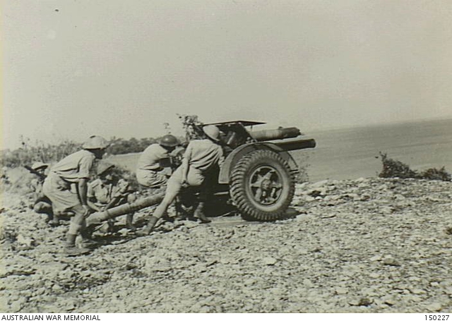 Darwin, NT. August 1942. At a forward battle station a highly mobile 18 ...