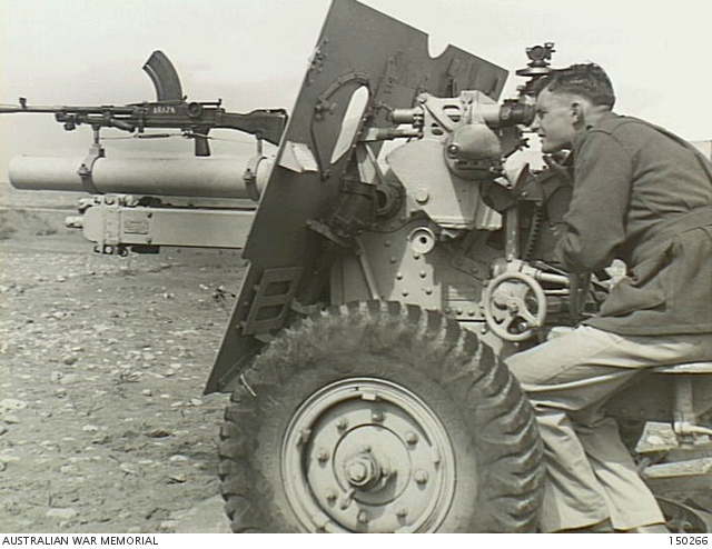 Palestine, Syria. July 1942. An Australian soldier checking the ...