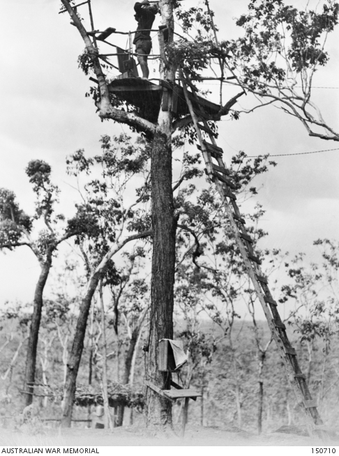 NT. Oct 1942. This lookout post is manned twenty four hours per day and ...