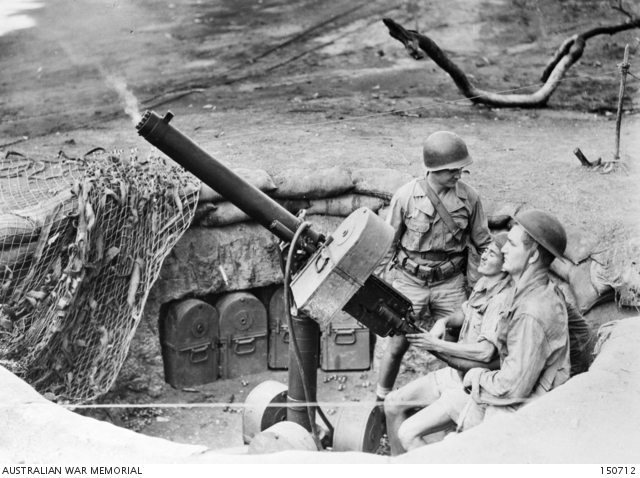 NT. Oct 1942. This US Browning 50 calibre anti-aircraft heavy machine ...