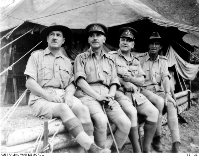 New Guinea, November 1942. Senior Australian officers outside a field ...