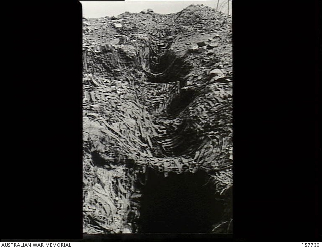 Majon'ni, Korea. 1953-07-27. Partly disguised netting connecting ...