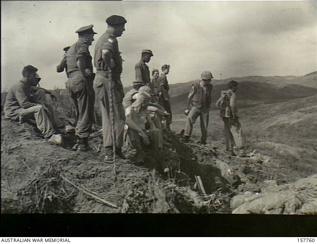 Majon'ni, Korea. 1953-07-28. Major General West (wearing beret ...