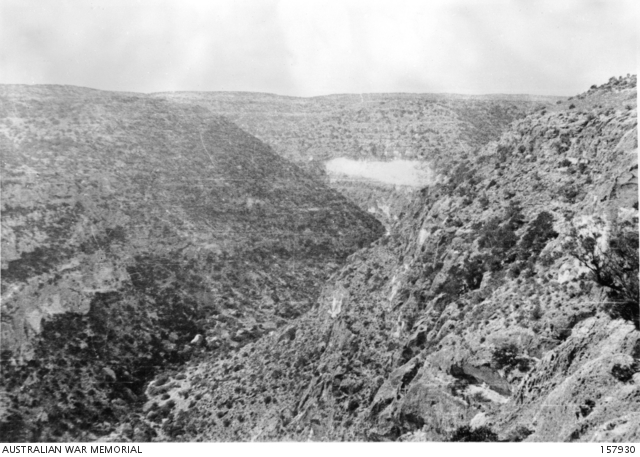 LIBYA, 1941-02. WADI DERNA, A DEEP AND WIDE NATURAL OBSTACLE IN THE ...