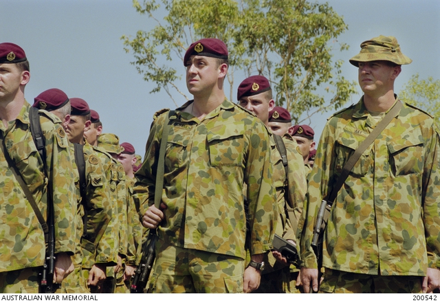 Palmerston, NT. 20 September 1999. Members of the 3rd Battalion ...