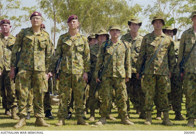 Palmerston, NT. Members of the 3rd Battalion (Parachute) and 108 Field ...