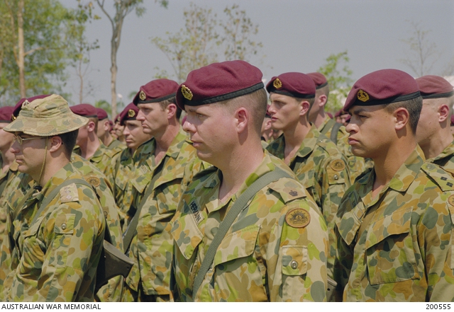Palmerston, NT. 20 September 1999. Members of A Field Battery, Royal ...