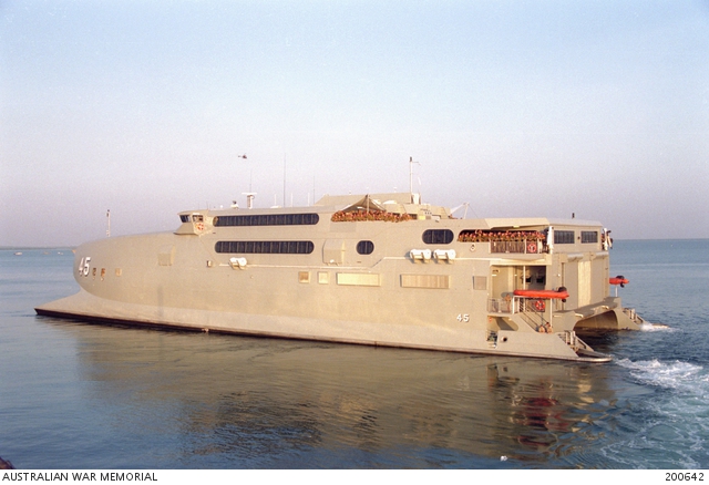 Darwin, NT. 20 September 1999. Australian soldiers gathered on the ...