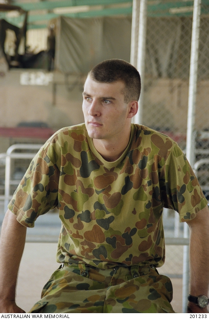 A soldier from the 5th/7th Battalion (Mechanised), The Royal Australian ...
