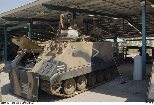 Members of the 5th/7th Battalion (Mechanised), The Royal Australian ...