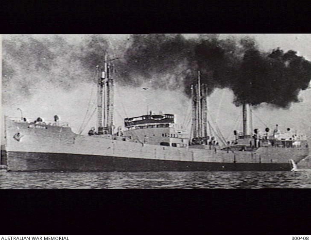 C.1922. PORT SIDE VIEW OF THE FLEET COLLIER HMAS BILOELA. (NAVAL ...