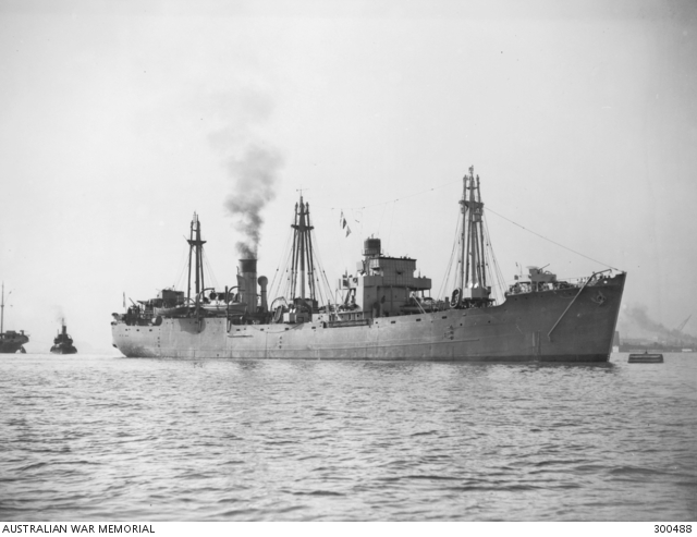 SYDNEY, NSW. STARBOARD SIDE VIEW OF THE AUXILIARY MINELAYER HMAS ...