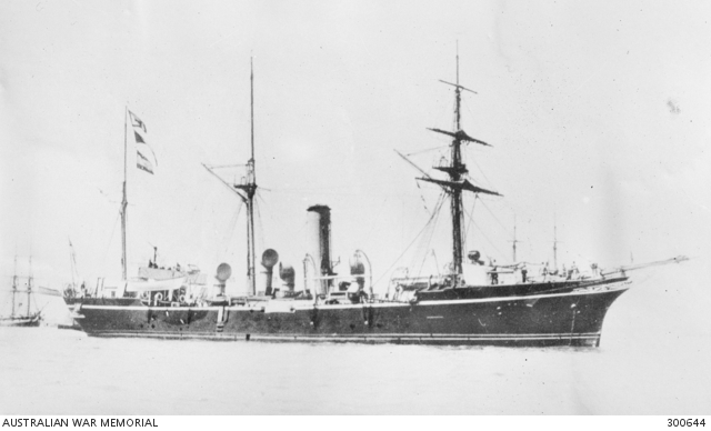 C. 1901. STARBOARD SIDE VIEW OF THE SLOOP HMS FANTOME. (NAVAL ...